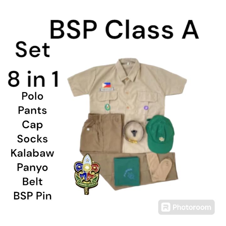 BSP type A complete set for boys scouting uniform | Lazada PH