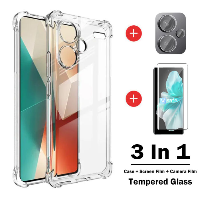 3 In 1เคสสำหรับ Honor X9a X9b 5g 4g 2024 2023 X 9b เคส Honorx9b 9a ใสฝา
