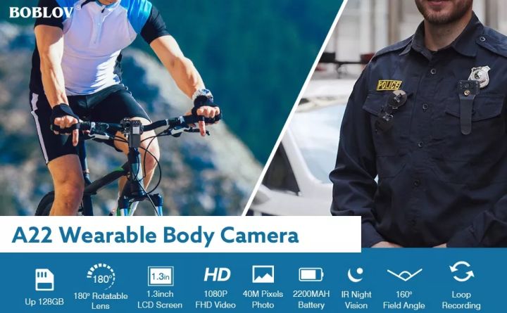 【Local Stock】BOBLOV A21 1080P Body Mini Camera 128GB, A22 Sports Action ...