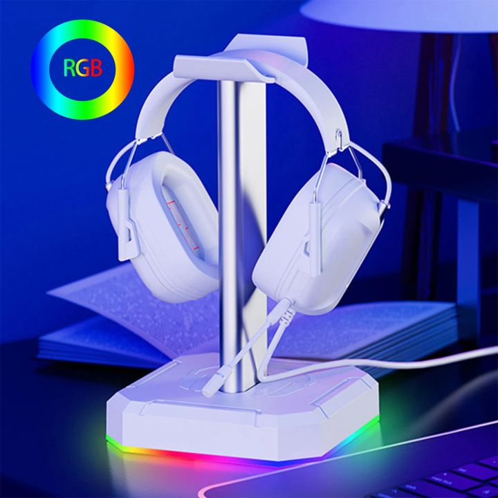 Aluminuim Alloy Headphone Stand RGB Backlight Gaming Headset Display ...