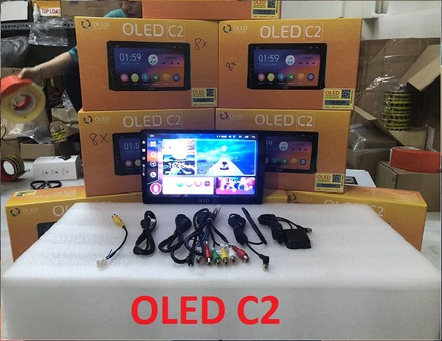 [Màn hình OTO] Màn Hình Android Ô Tô OLED C2 New bản WIFI tích hợp phần mền dẫn đường cảnh báo ...