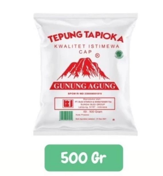 Tepung Tapioka cap Gunung Agung 500gr , tepung tapioka cap gunung 500g ...
