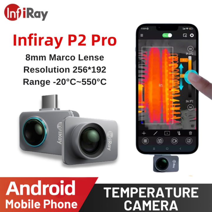 InfiRay P2 PRO Thermal Imager -20°C~550°C Infrared Thermal Camera ...