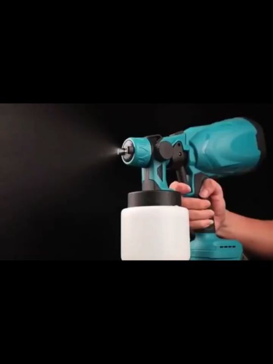 IRONHOOF 48V Spray gun cat elektrik tanpa kabel Paint Sprayers ...