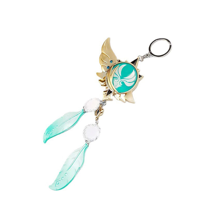 Large Venti Genshin Impact Keychain Car Decoration Pendant Glow In The ...