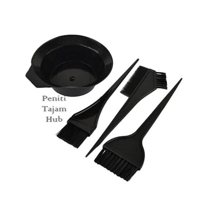 4 in 1 Hair Dye Rebonding Tools Kit / Set lengkap alatan mewarnakan ...
