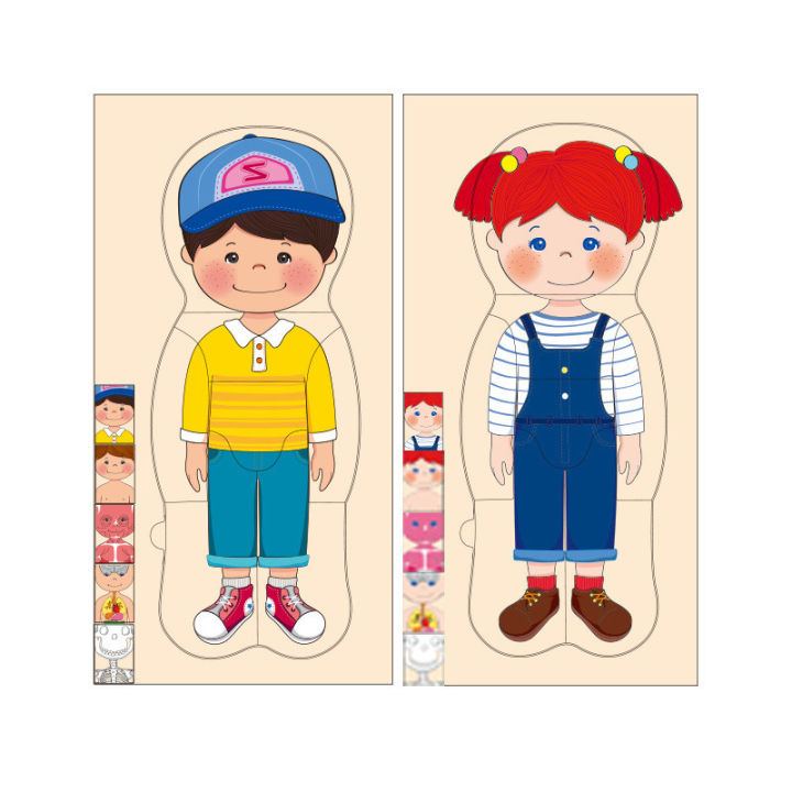 Wooden Human Body Puzzles for Toddlers 28 Piece Anatomy Puzzle Skeleton ...