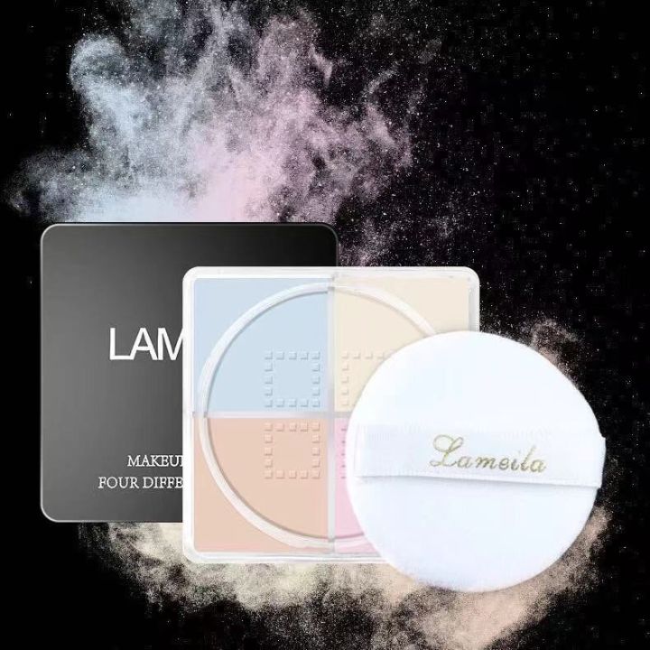 Lameila 4-Colored Loose Setting Powder (Oil Control and Brightening ...