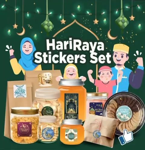 Hari Raya Sticker Set With Message | Lazada Singapore