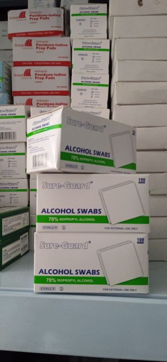 ALCOHOL SWABS 70%ISOPROPYL 100'S (SURE-GUARD) | Lazada PH