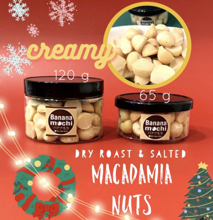 1 แถม 1 Roast salted macadamia nuts ,creamy and delicious premium taste ...
