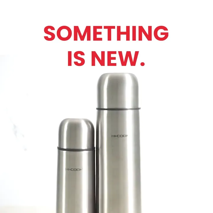 Hi Cook Vacuum Flask VF 10 Termos Air Vakum 1000 ml Stainless Steel SUS ...