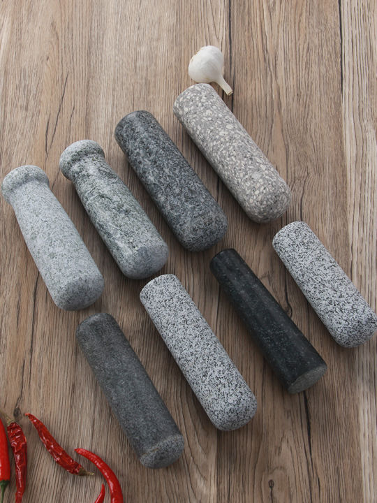 Stone Garlic Hammer Pestle Grinding Rod Crush Stick Blue Stone Garlic ...