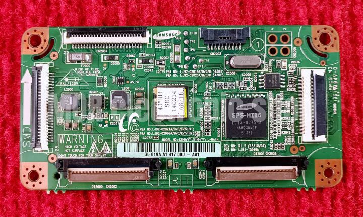บอร์ดโลจิก(LOGIC) ทีวีพลาสม่า SAMSUNG รุ่น PA43H4500AK พาสบอร์ด LJ41 ...