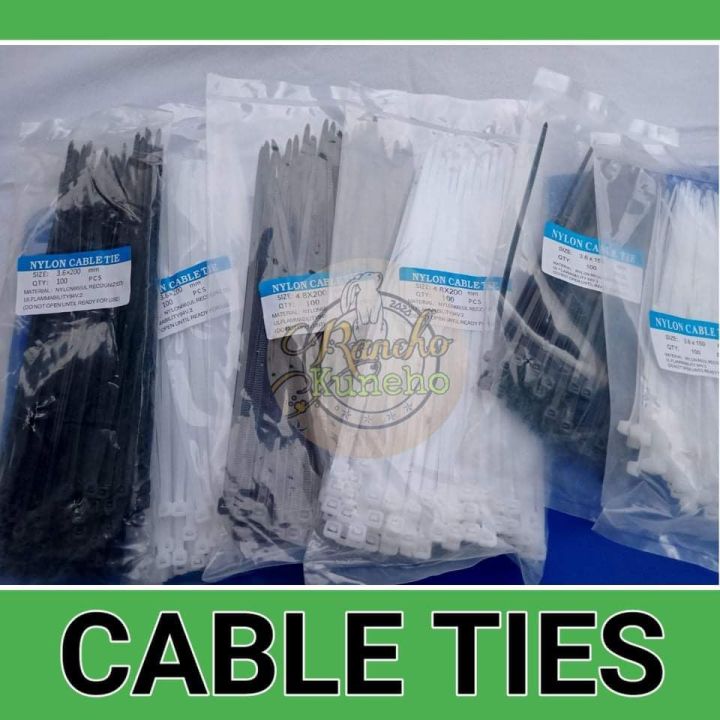 5x200mm Nylon cable tie 100pcs | Lazada PH