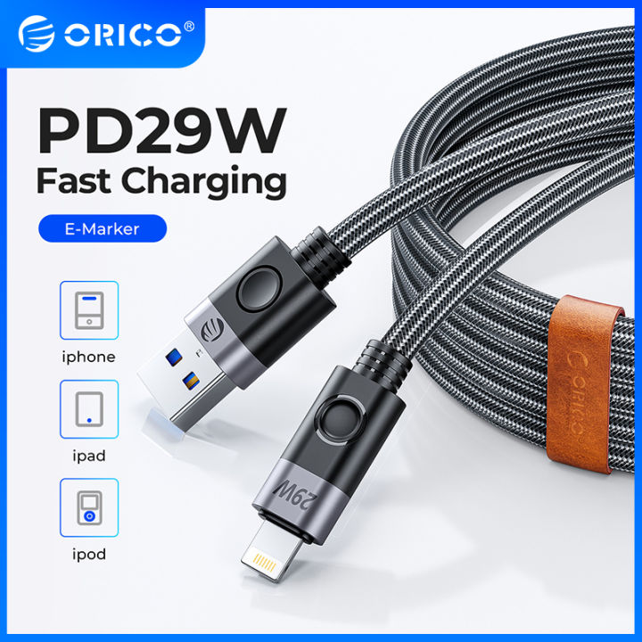 ORICO PD 29W USB C to Lightning Cable MacBook USB C Fast Charging for ...