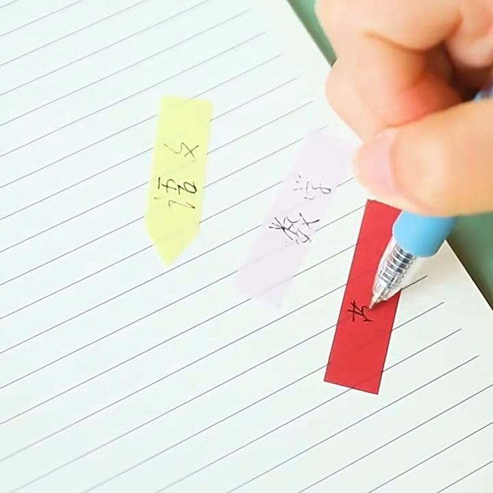 Morandi Sticky Note Tab 200Pcs Light Writable Index Annotation Markers ...