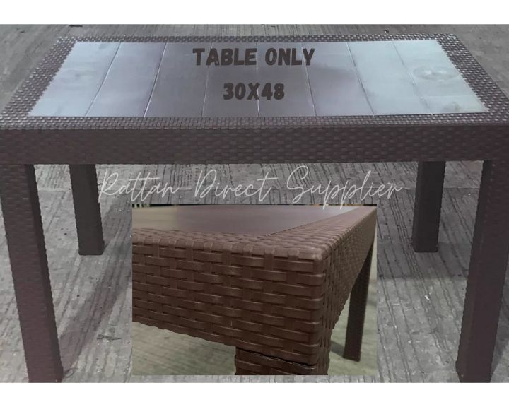 RATTAN TABLE ONLY 30x48 | Lazada PH