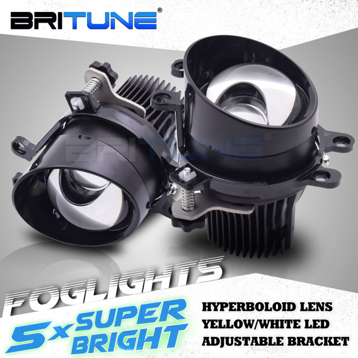 Hyperboloid Super Bright Bi LED Fog Light Projector Lens For Toyota ...