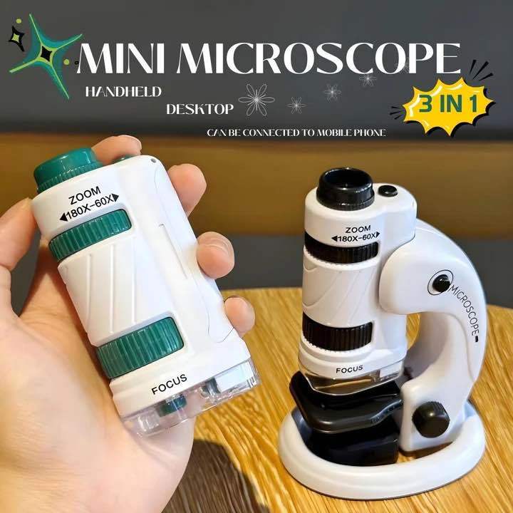 Portable Microscope Mini Steam Microscope science educational toys for ...