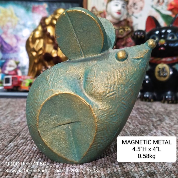 MAGNETIC METAL RAT FIGURINE • JAPAN SURPLUS | Lazada PH