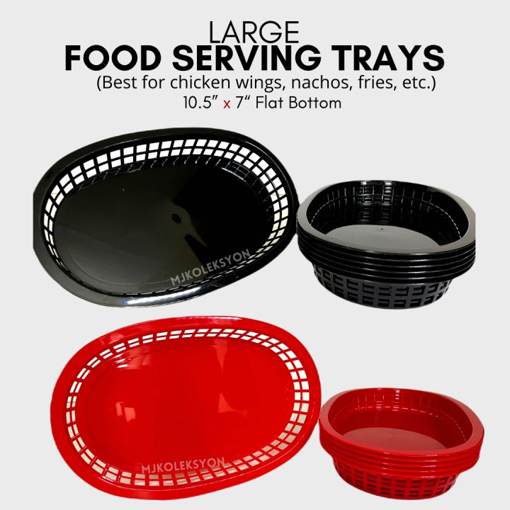 Food Serving Tray Basket for Rice meals unliwings Burger and fries ...