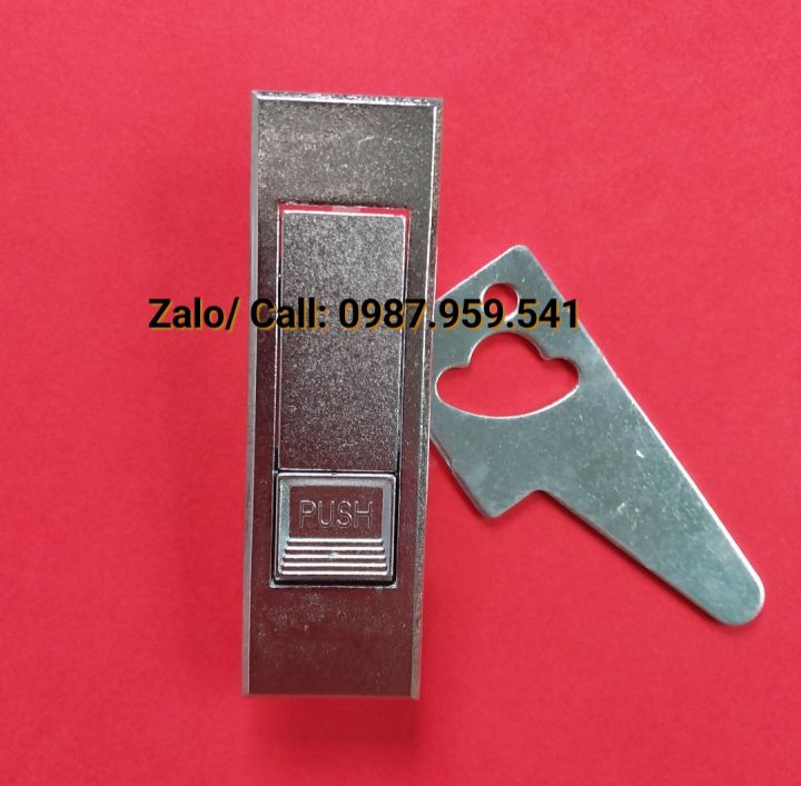 Khóa tủ điện MS603 màu trắng/ Khóa tủ cứu hỏa nút bấm bật màu trắng ...