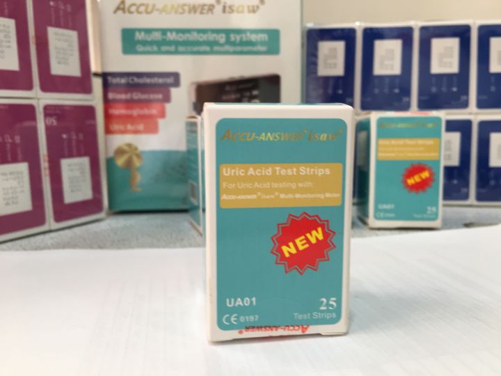 Accu- Answer Uric acid test strips 25’s | Lazada PH
