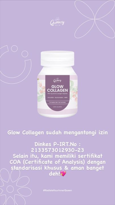 GLOW COLLAGEN QUEENZY SKIN COLLAGEN GLASSKIN GLOW GLAS SKIN GLOW BEAUTY ...