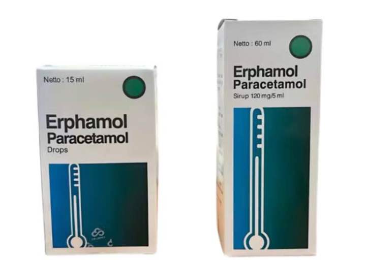 Erphamol Paracetamol Sirup 60 ml Drop 15 ml | Lazada Indonesia
