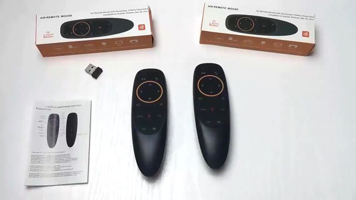 G10 Smart Voice Remote Control for Android TV PC 2.4G RF Gyroscope ...