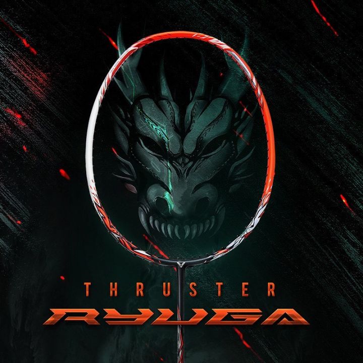 RAKET BADMINTON VIKTOR THRUSTER RYUGA LIMITED EDITION 32 LBS FULLSET ...