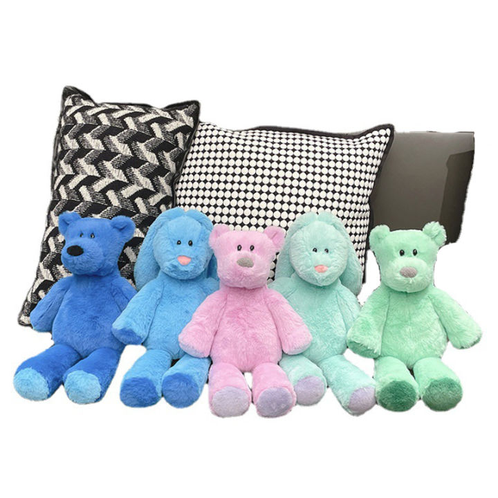 35cm Colorful Plush Animals Cute Bunny Bear Soft Stuffed Rabbit Toys ...