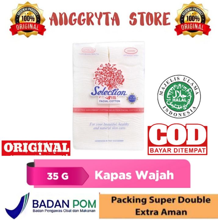 Selection Kapas Wajah Kecantikan 35gr Facial Cotton | Lazada Indonesia