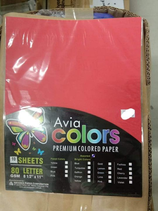 10 pcs Colored Paper (assorted colors) | Lazada PH