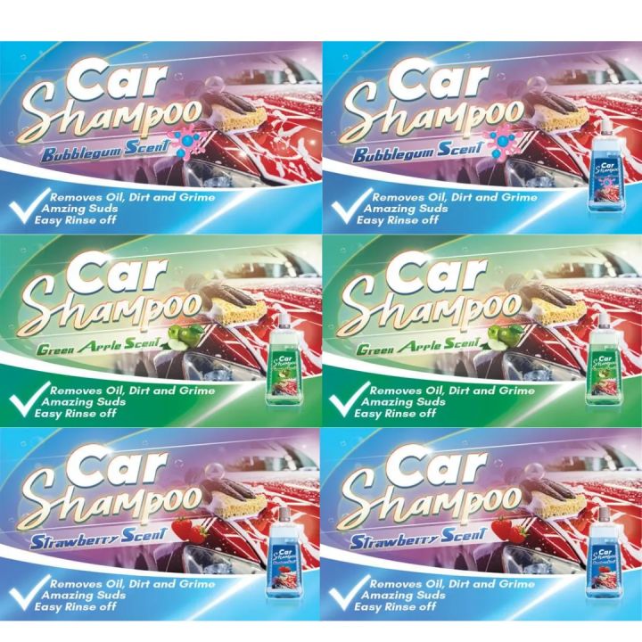 CAR SHAMPOO STICKER LABEL | Lazada PH