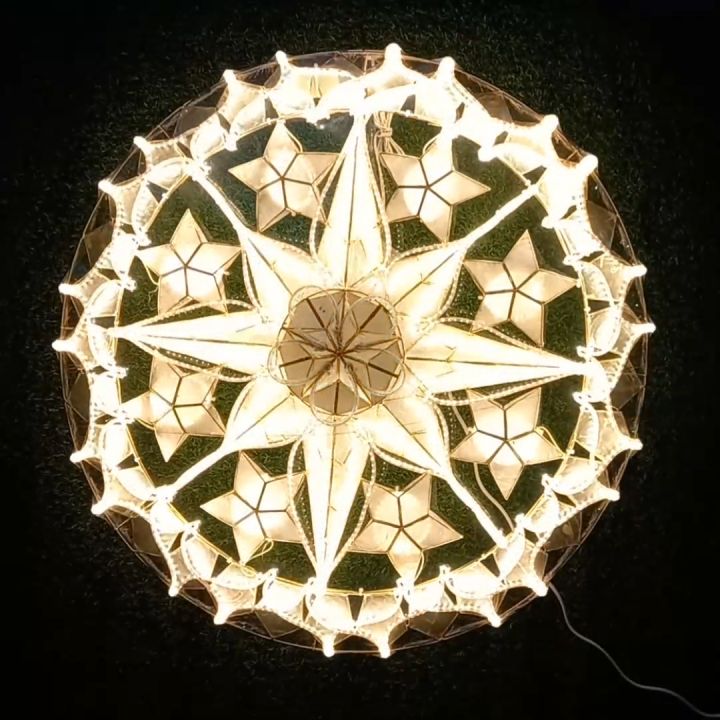 Parol Capiz 20" 25" 30" (Warm White LED) 220v or 110v USA | Lazada PH