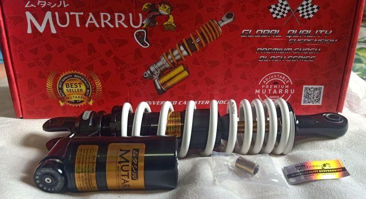 MUTARRU PREMIUM INVERTED SHOCK WITH ADJUSTABLE TANK BLACK SERIES 310mm ...