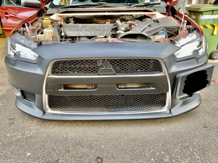 Mitsubishi Lancer GT Proton inspira EVO 10 X V1 bodykit body kit front ...
