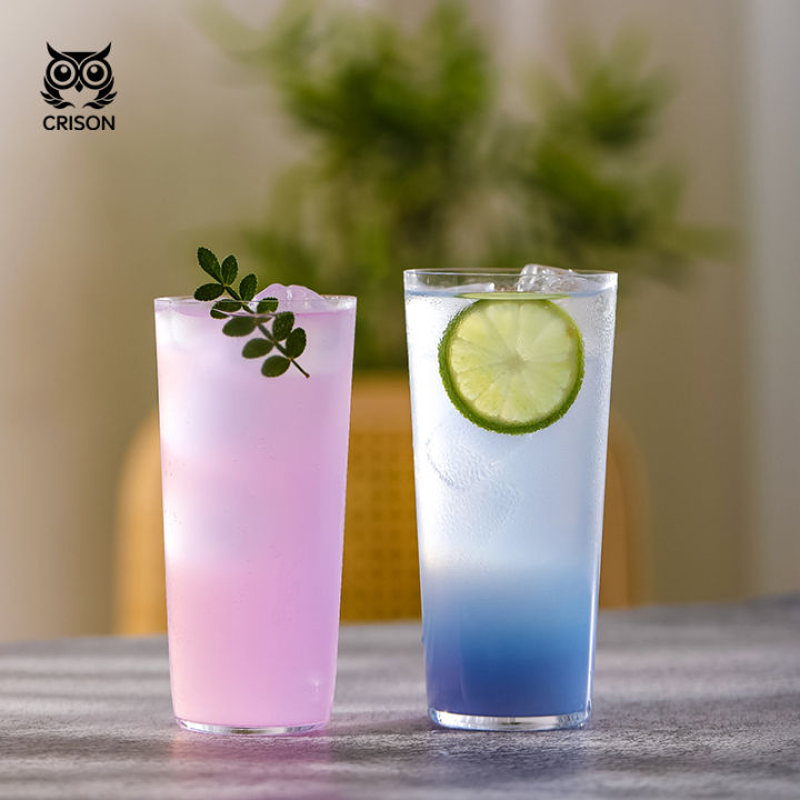 Crison แก้วค็อกเทลน้ำผลไม้แก้วคริสตัลไร้บางเฉียบแก้วเหล้ามีเอกลักษณ์ ...