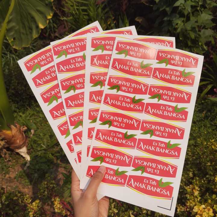 Stiker Label Es Teh Anak Bangsa | Lazada Indonesia
