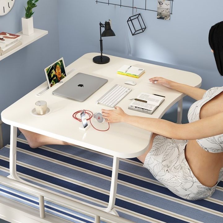 Foldable Computer Desk Laptop Table Keyboard Placement Mobile ...
