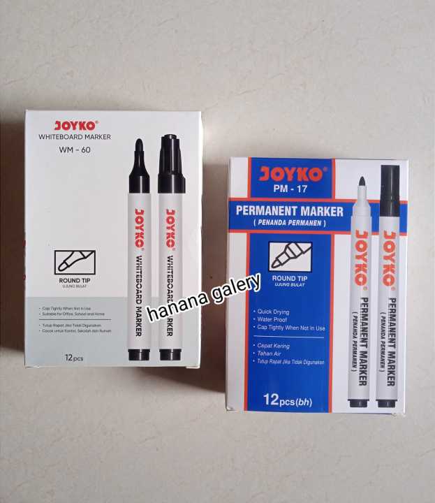 Spidol Joyko permanent / Spidol Joyko White board (1 pack isi 12 pcs ...