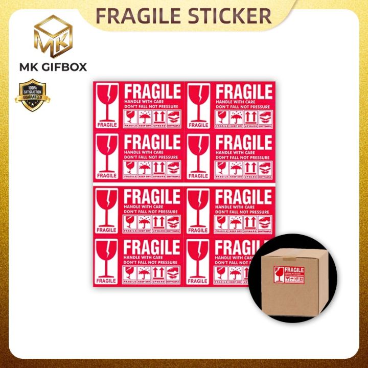 FRAGILE STICKER LABEL 10/4 PCS | Lazada