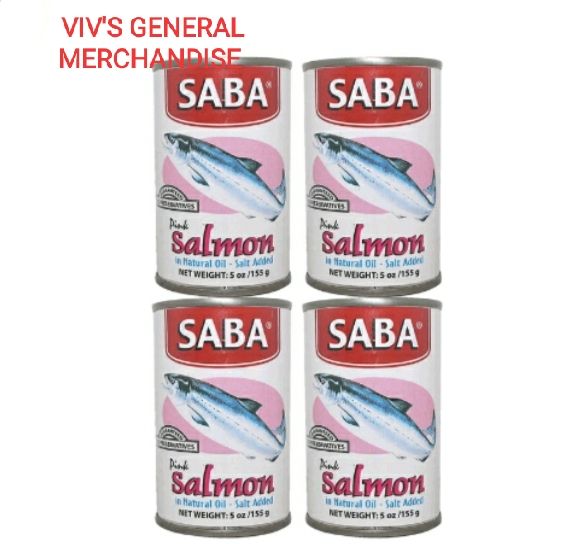 Saba Pink Salmon in Natural Oil ( 155g x 4 cans ) | Lazada PH