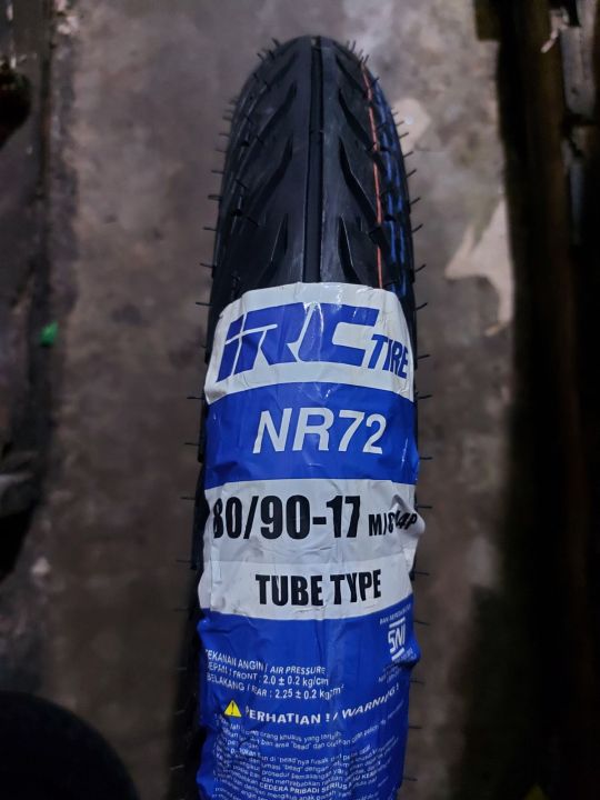Ban Luar Irc 80/90-17 Nr72 Tube Type Ban belakang motor bebek | Lazada ...