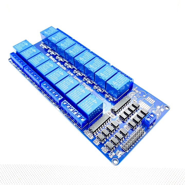 Relay Module 16-channel 5VDC (Contact: 10A, 250VAC; 15A, 125VAC ...