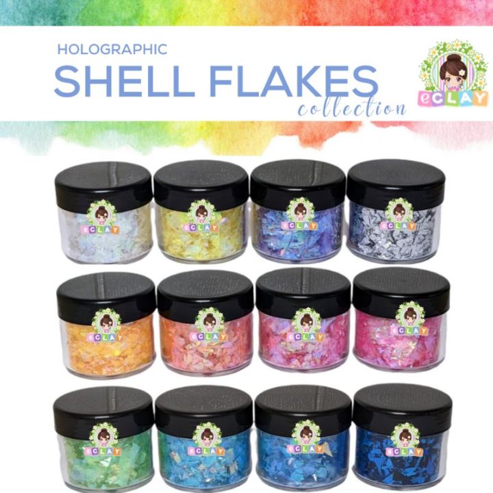 20ml HOLOGRAPHIC SHELL FLAKES FOR RESIN, NAIL & OTHER CRAFTS | Lazada PH