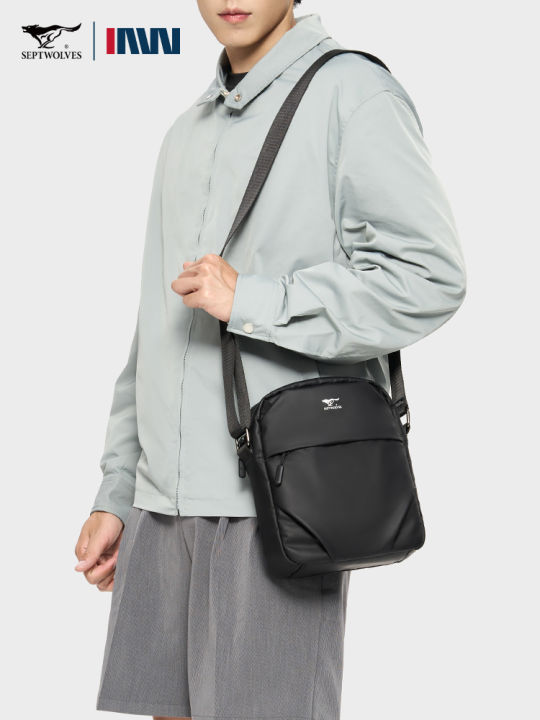 Septwolves Men's Crossbody Bag Business Commuter Mailbag New Large ...