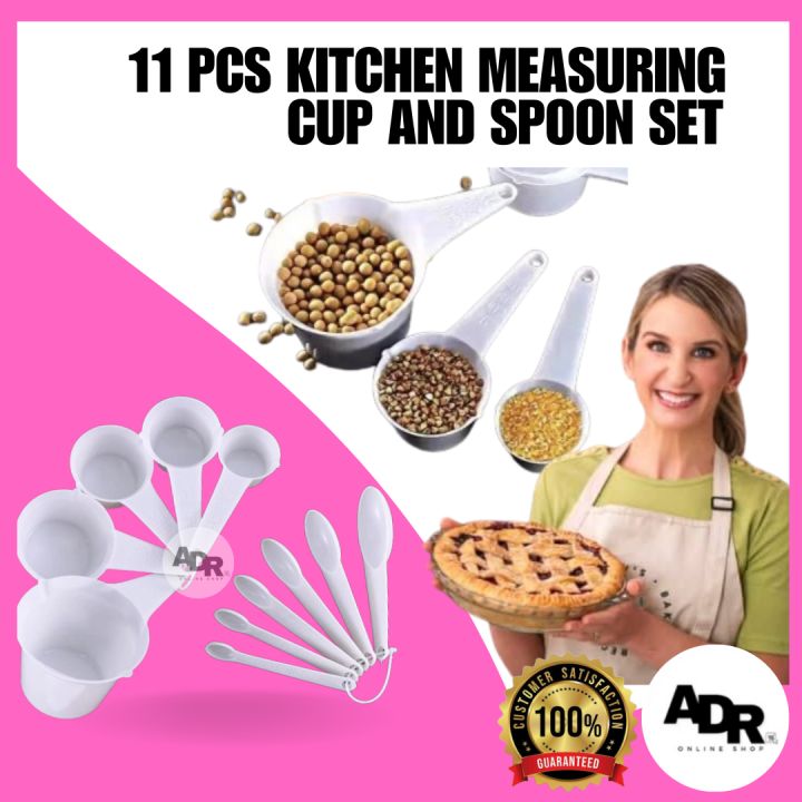 Kitchens Baking White Color Measuring Cut and Spoon Set 11 PCS | Lazada PH